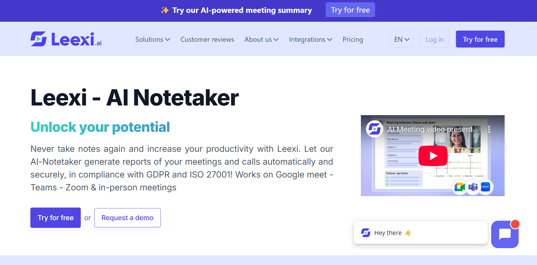 Leexi AI - Applied AI Tools