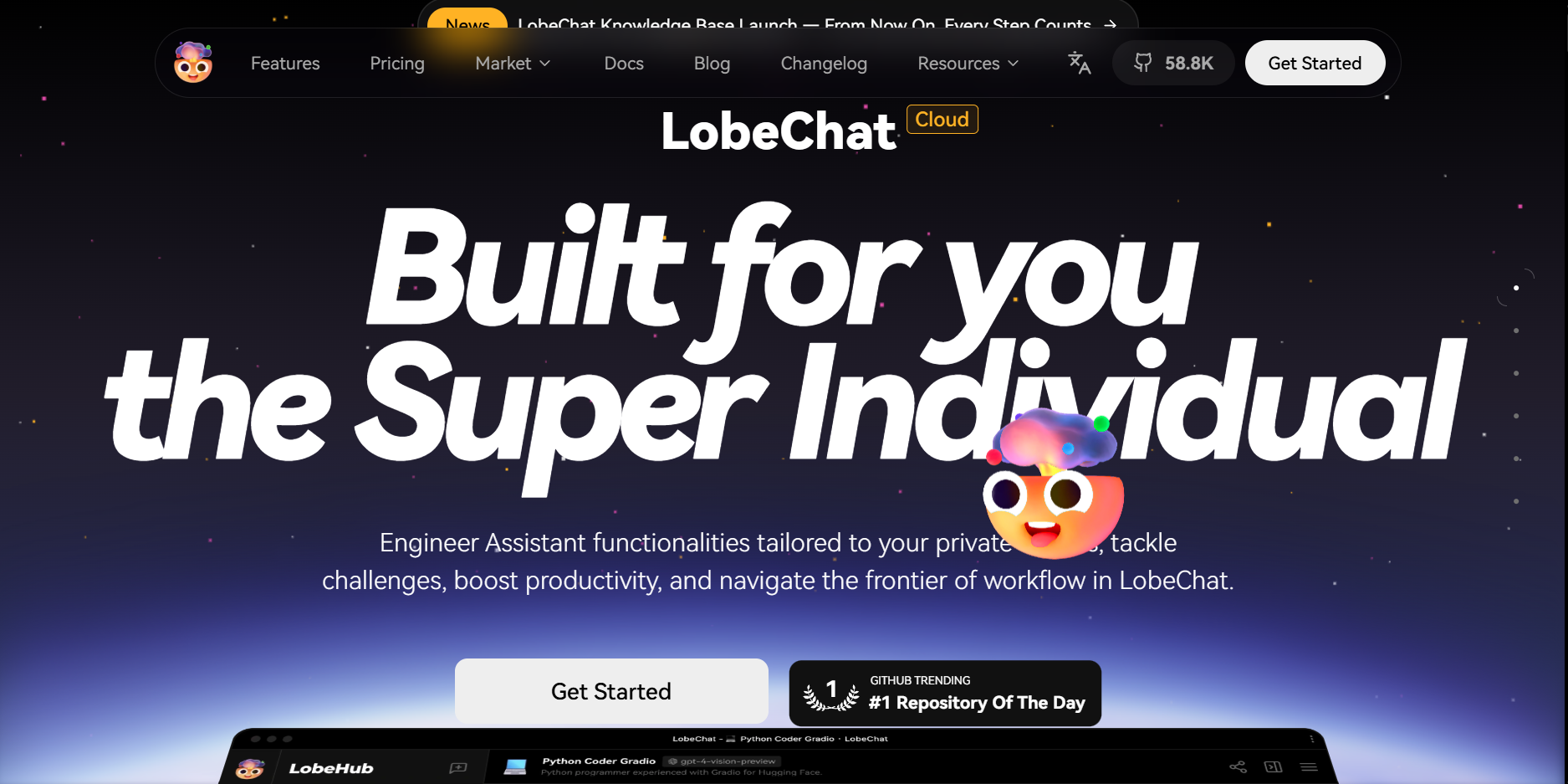 LobeChat - best open-source AI assistant with multiple models - Applied AI Tools