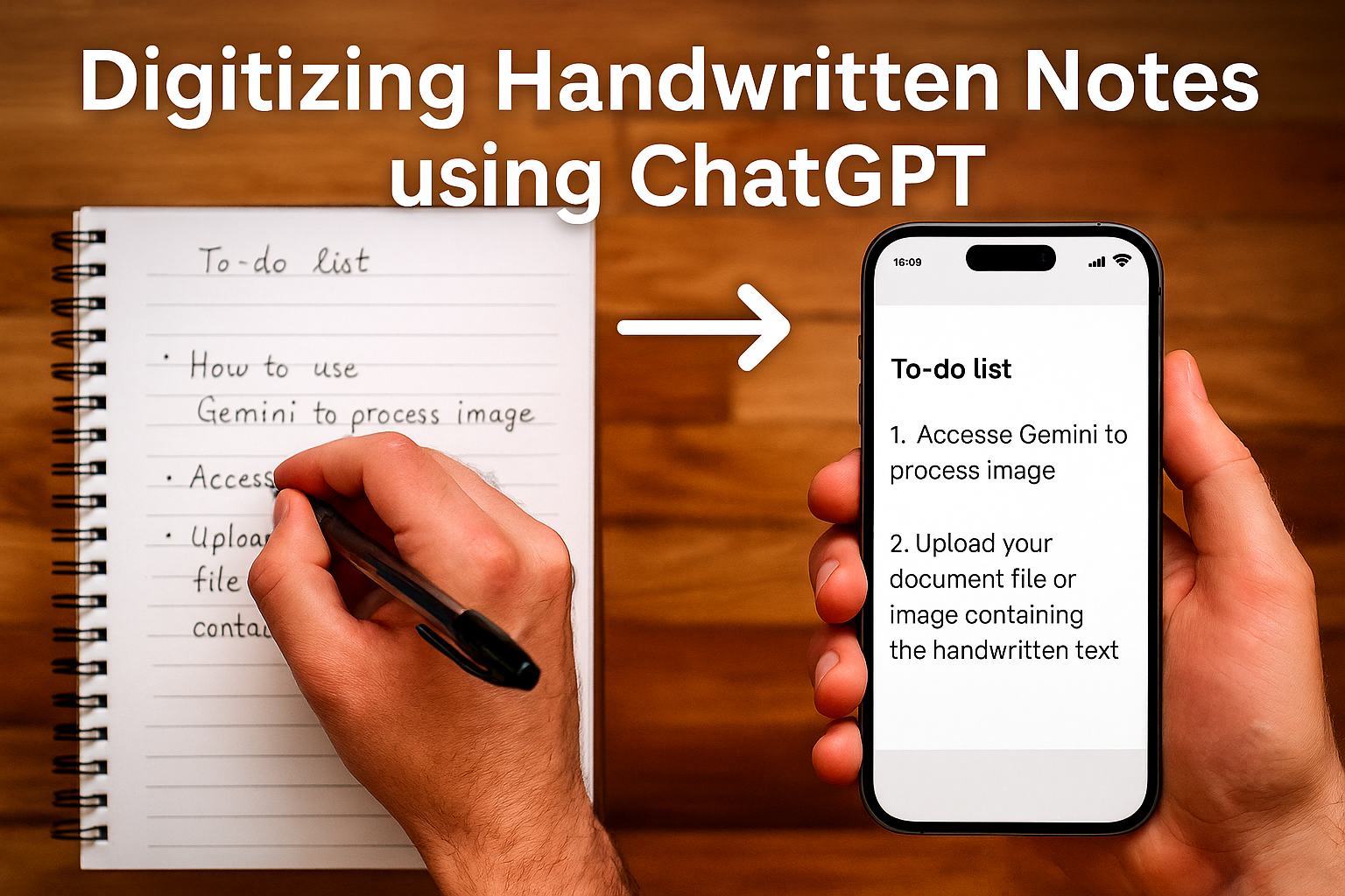 How To Digitize Handwritten Notes with ChatGPT For Free - Applied AI Tools